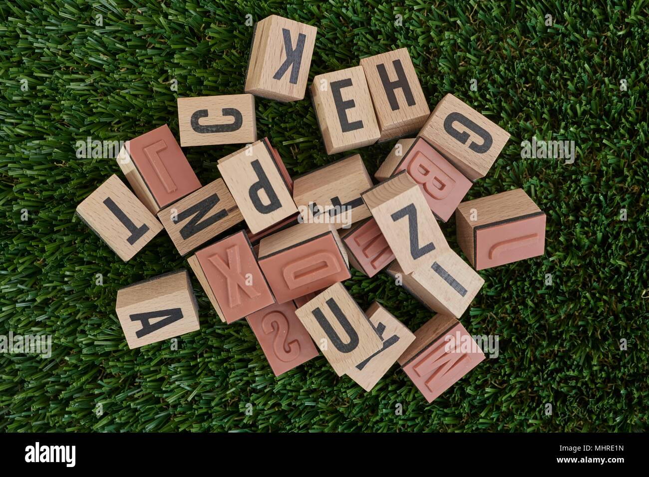 A studio photo alphabet letters Stock Photo - Alamy