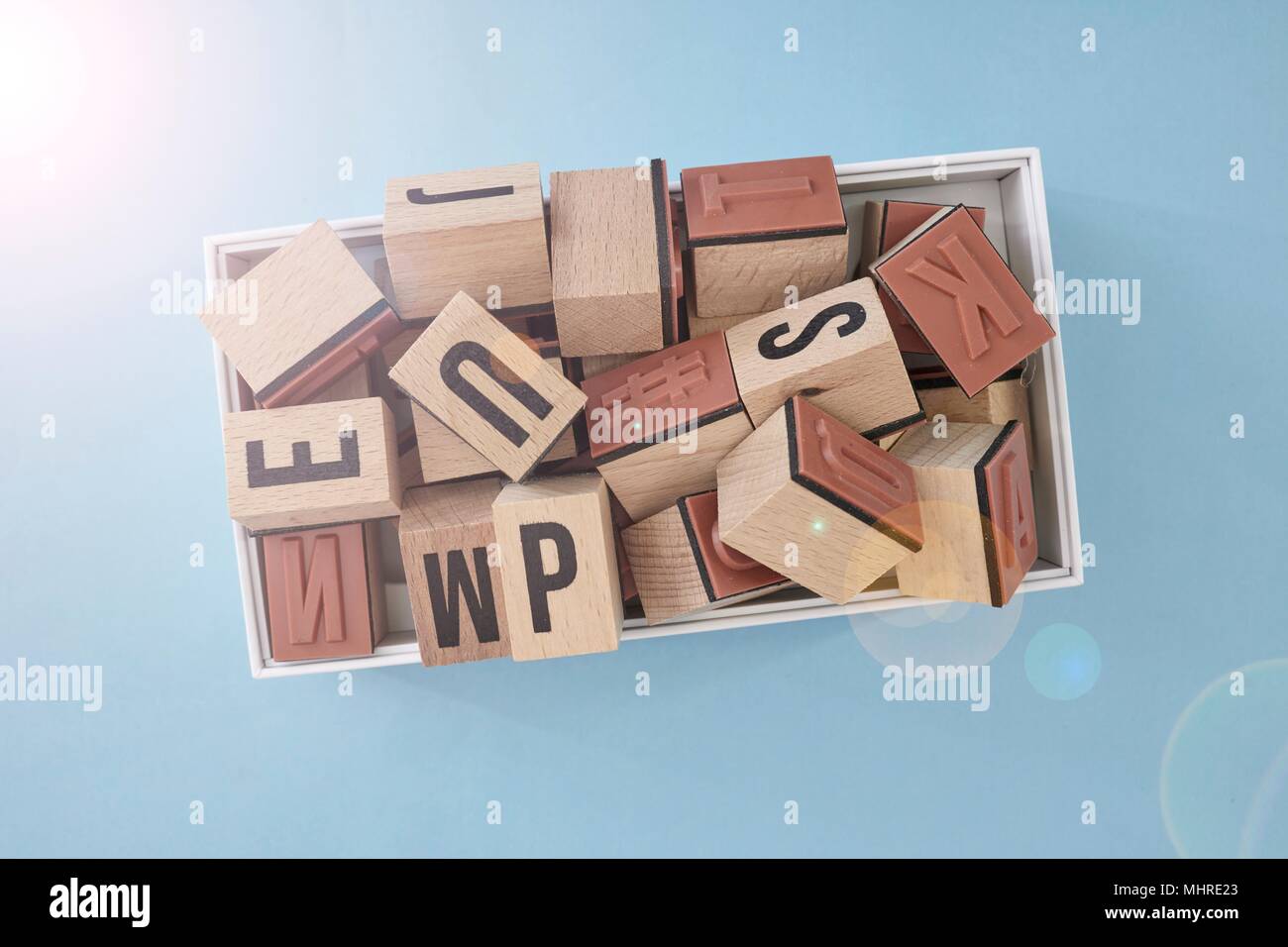 A studio photo alphabet letters Stock Photo - Alamy