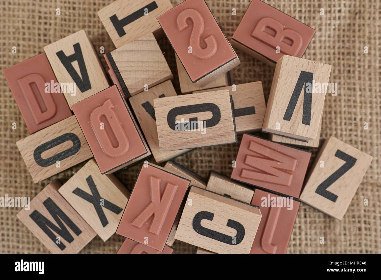 A studio photo alphabet letters Stock Photo - Alamy