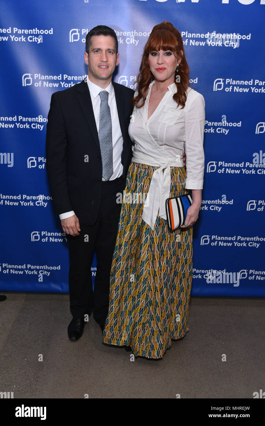 New York, USA. 1st May 2018. Molly Ringwald and Panio Gianopoulos ...