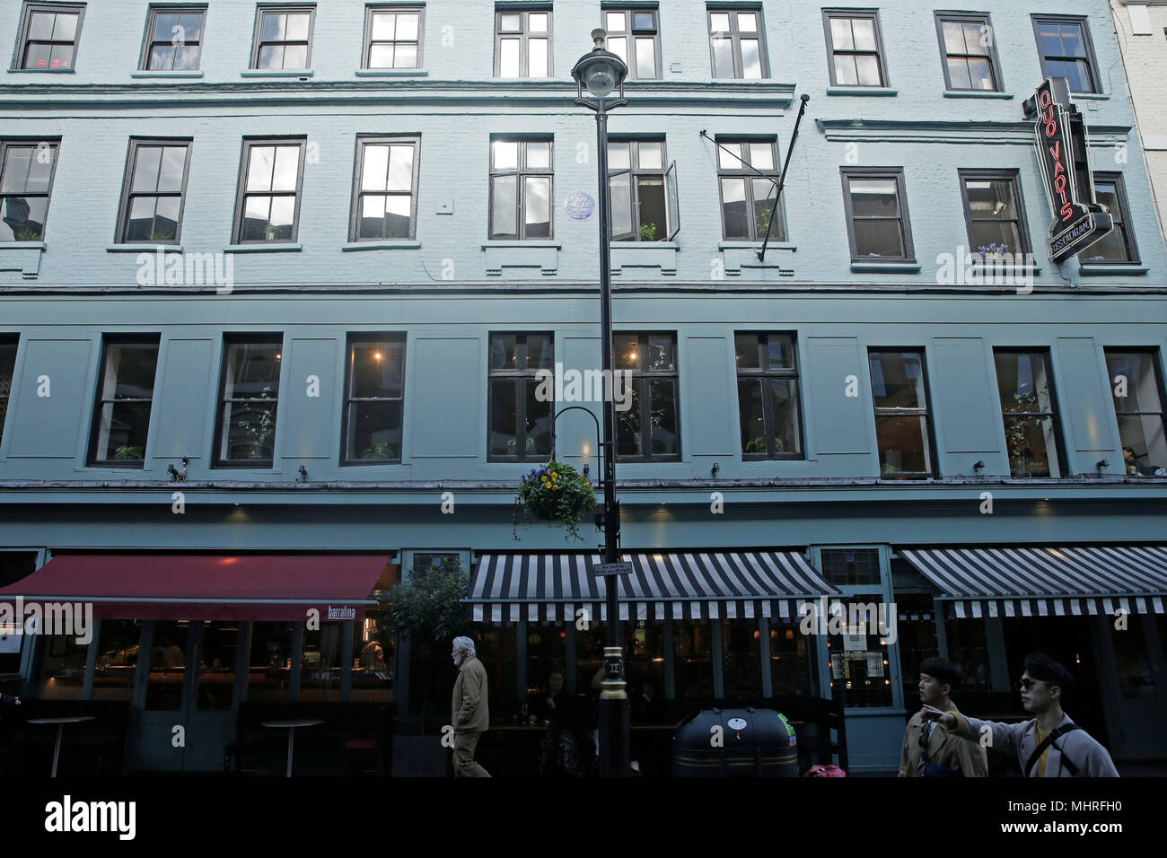 London, Britain. 2nd May, 2018. The 28 Dean Street, where Karl Marx and ...