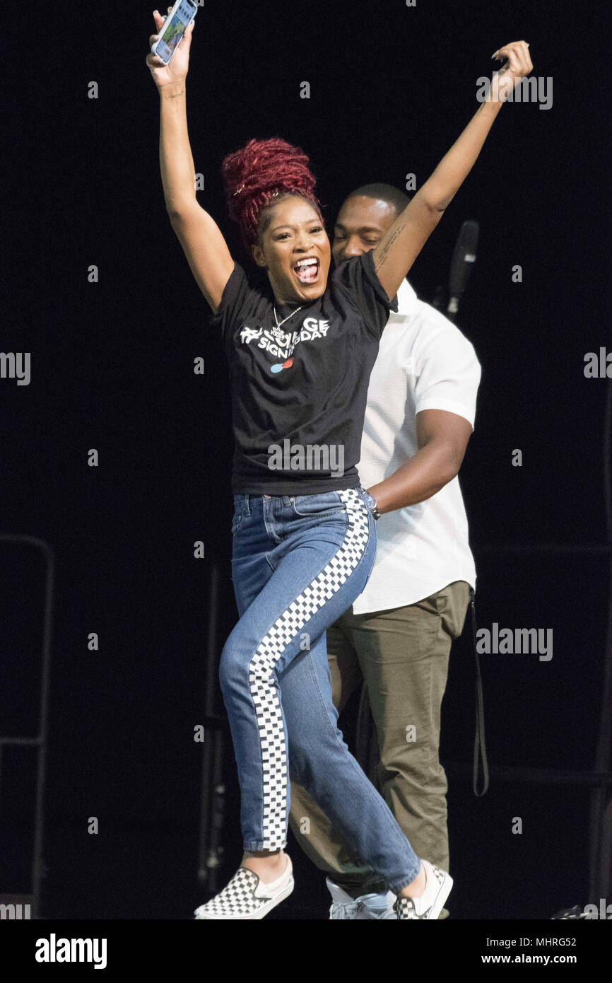 Philadelphia, Pennsylvania, USA. 2nd May, 2018. Actress, KEKE PALMER ...