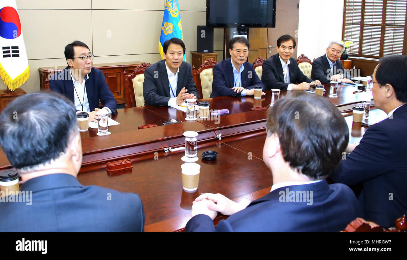 03rd May, 2018. Meeting on Panmunjom Declaration Presidential Chief of ...