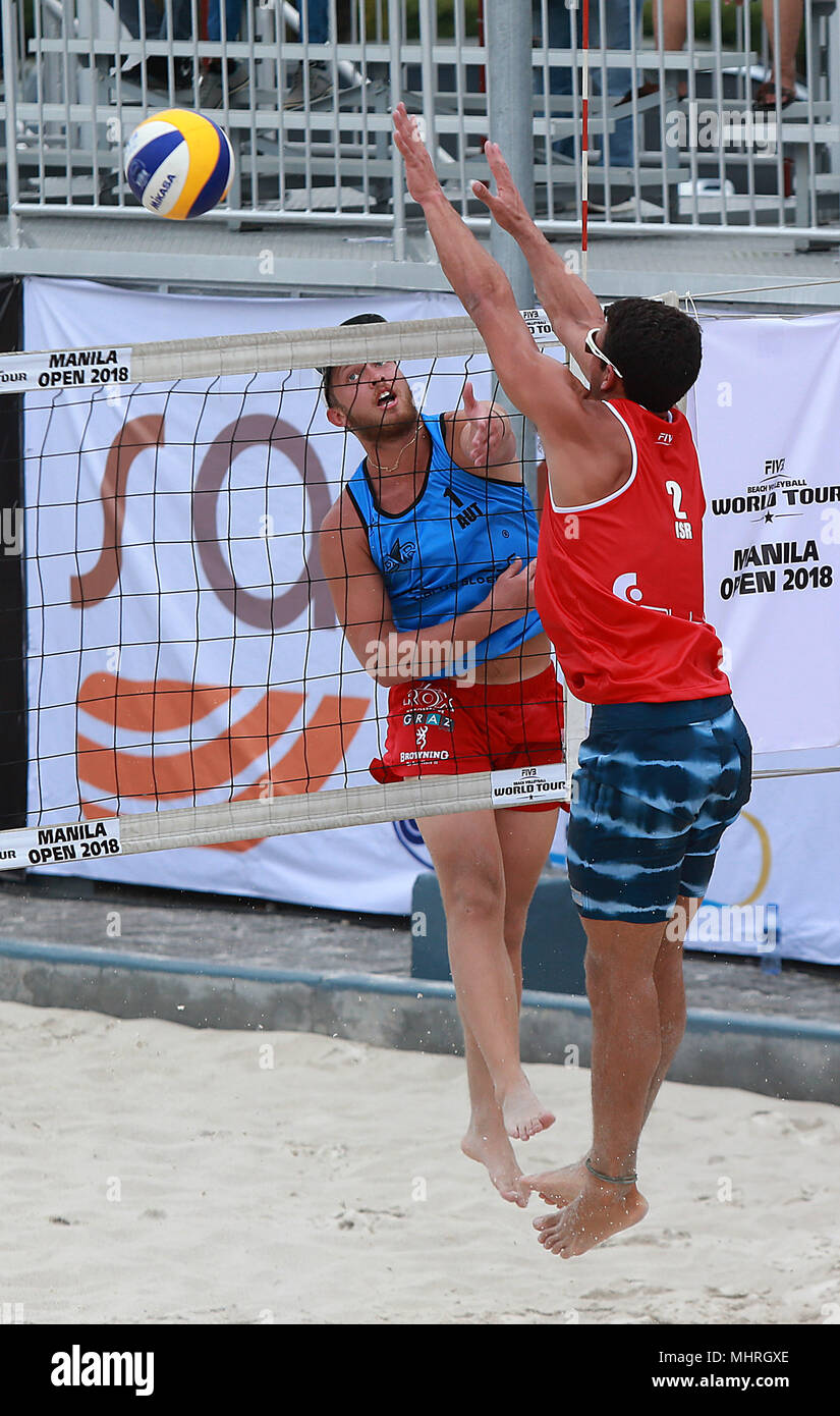 Manila, Philippines. 3rd May, 2018. Moritz Fabian Kindl (L) of Austria ...