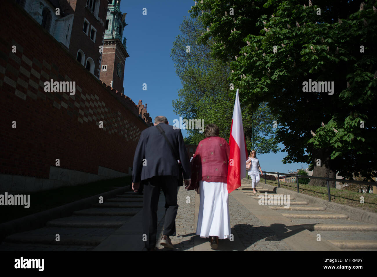 Krakow, Poland. 3rd May, 2018. Militaries, citizens and scouts of ...