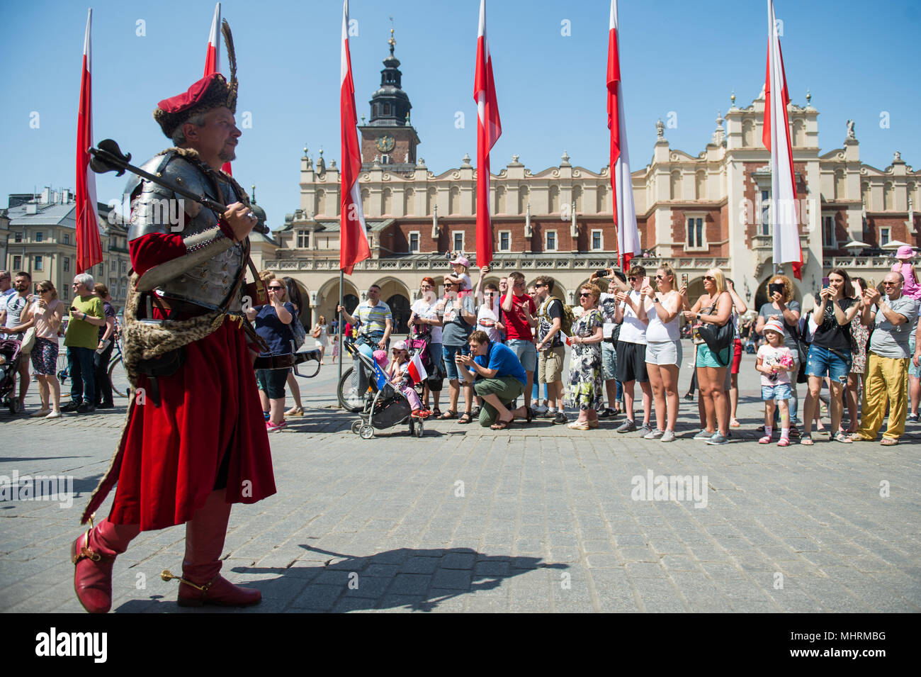 Militaries, citizens and scouts of Poland attend the formal ...