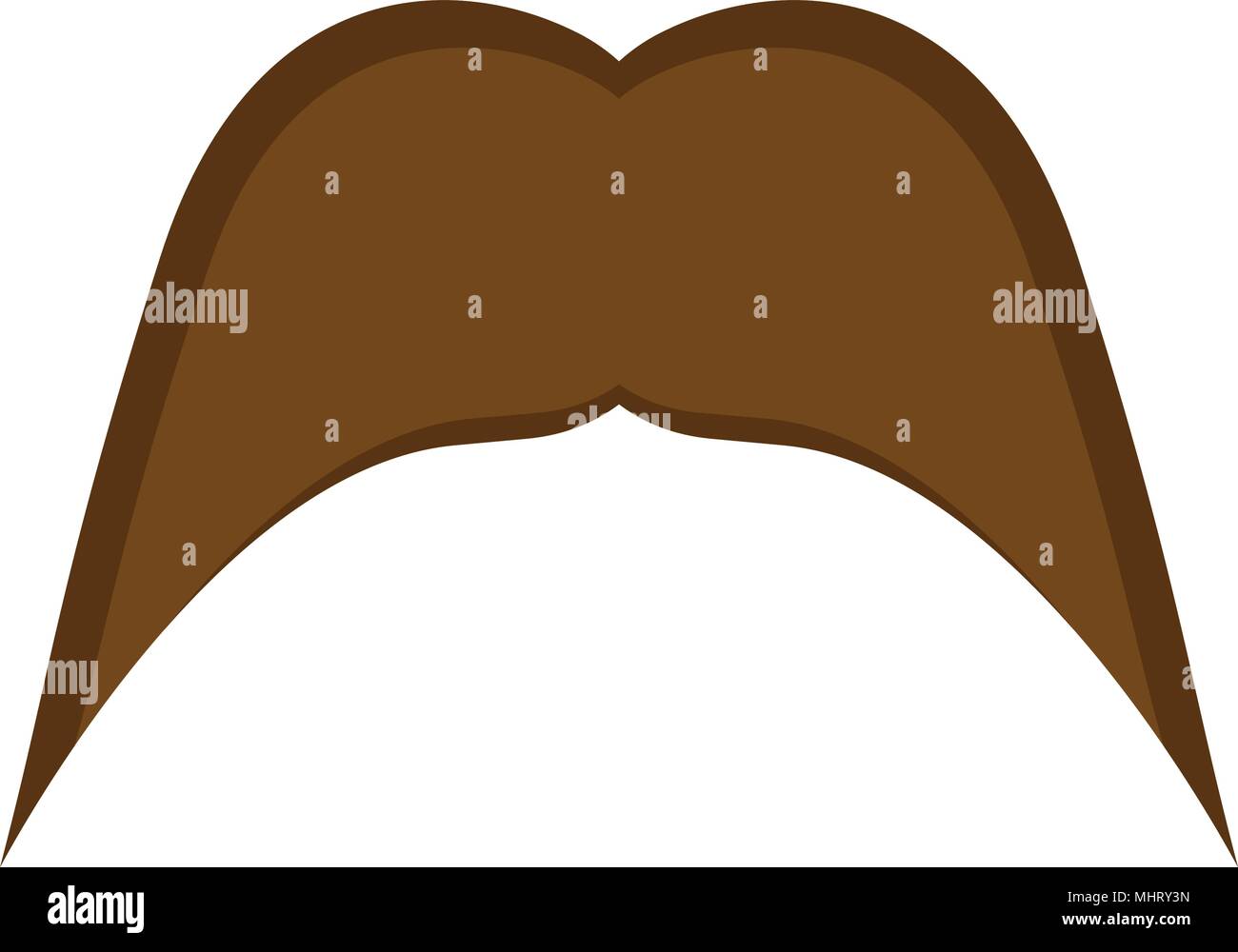 Mustache icon Stock Vector Images - Alamy