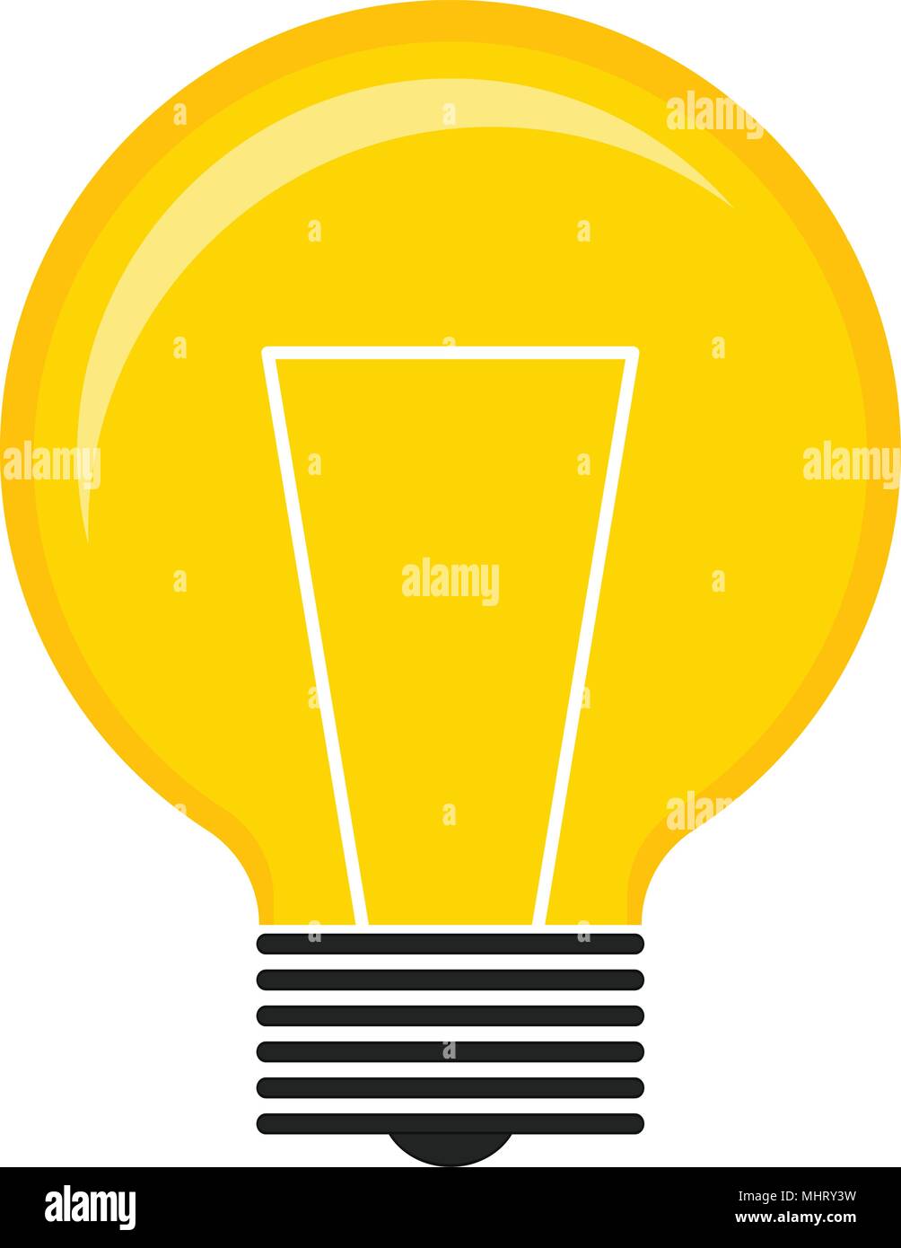 Light bulb draw icon energy Stock Vector Images - Alamy