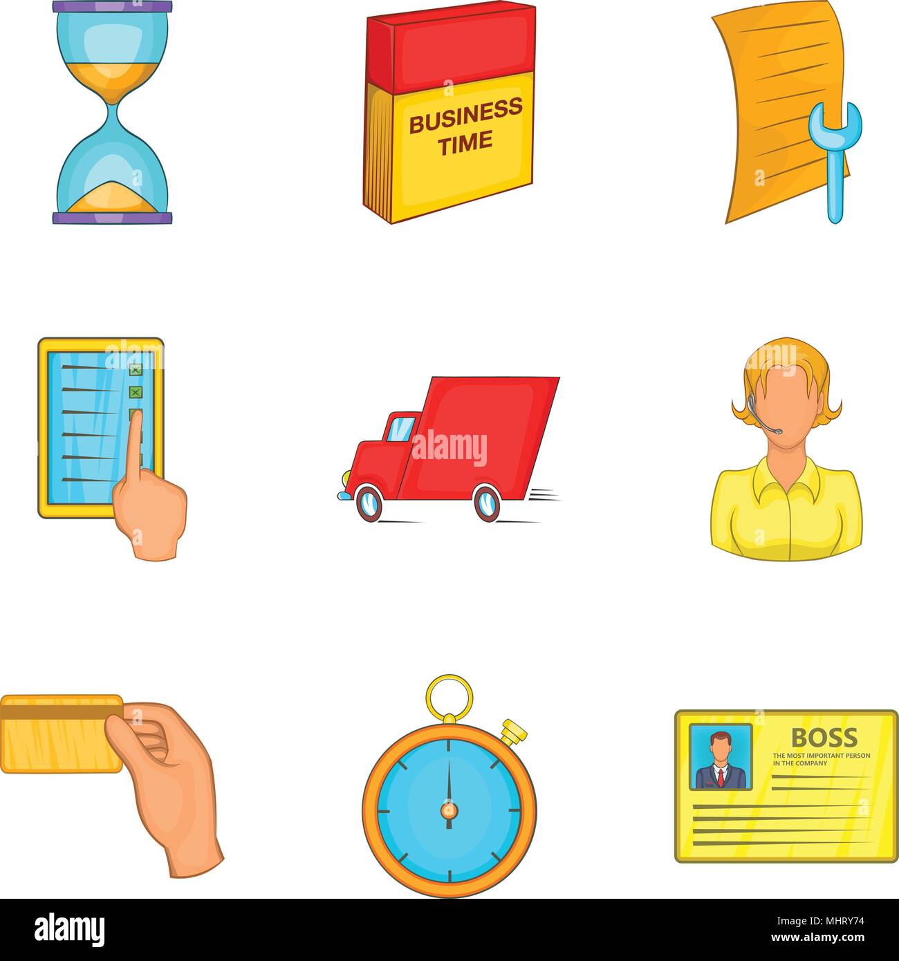 New career icons set, cartoon style Stock Vector Image & Art - Alamy