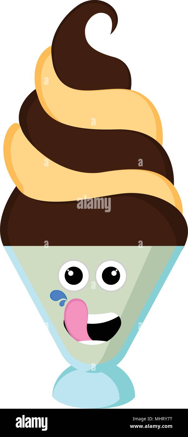 Sundae face Stock Vector Images - Alamy