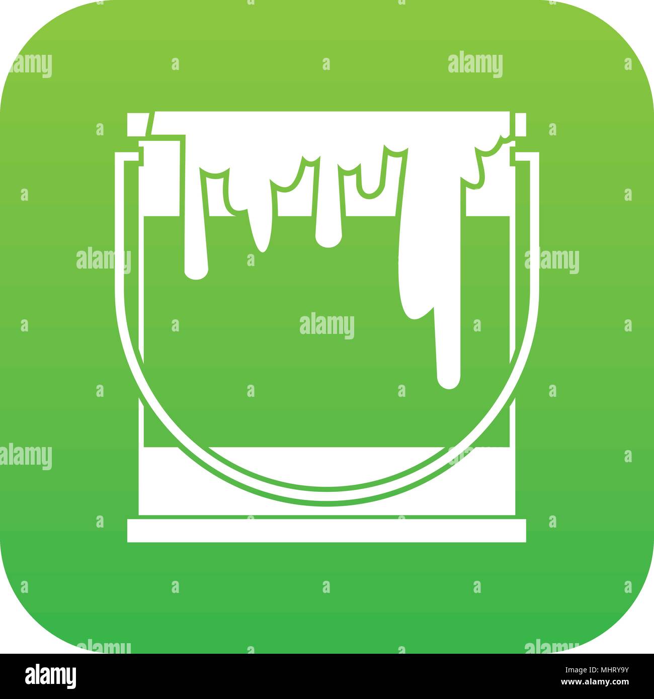 Paint can icon digital green Stock Vector Image & Art - Alamy