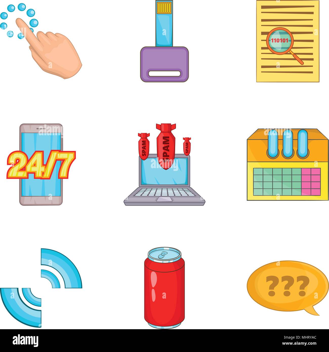 Work creation icons set, cartoon style Stock Vector Image & Art - Alamy