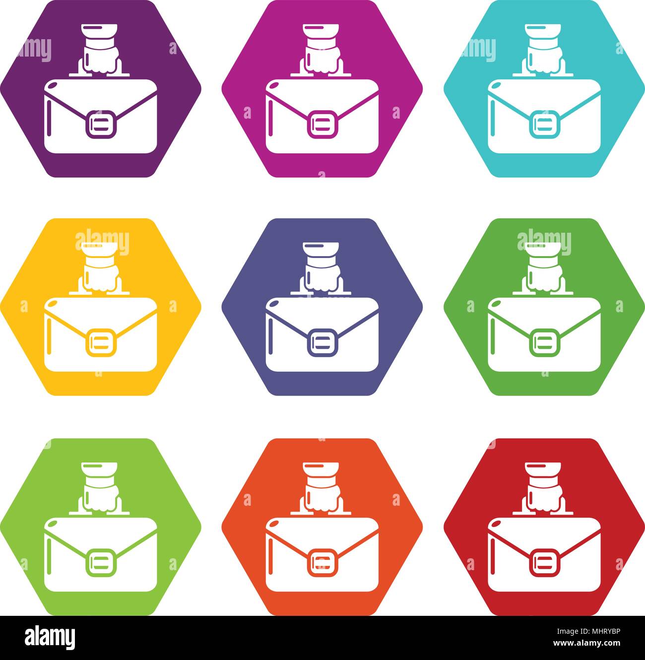 Portfolio icons set 9 vector Stock Vector Image & Art - Alamy