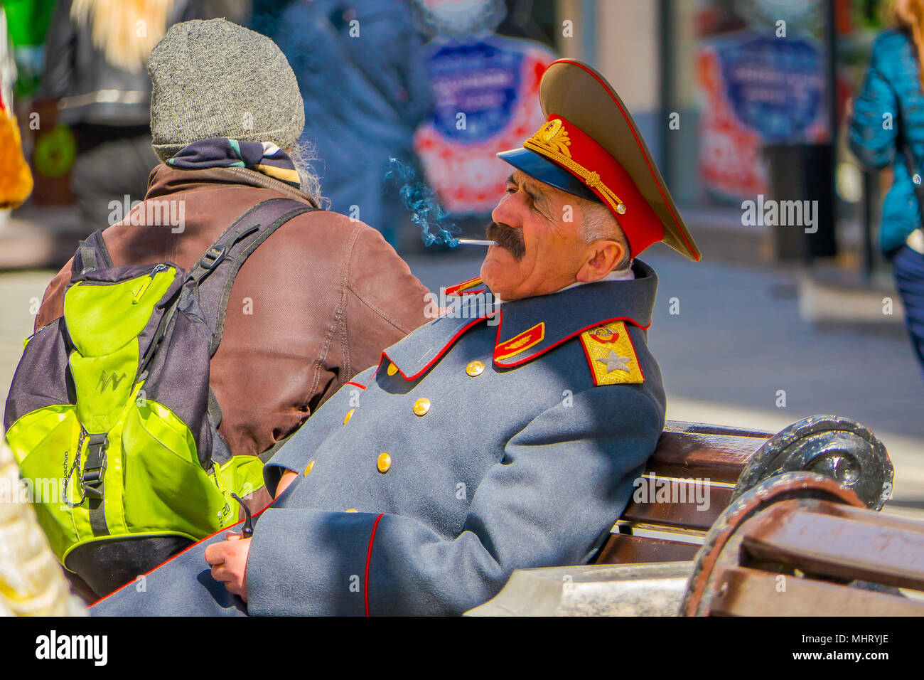 Man smoking in walk hi-res stock photography and images - Alamy