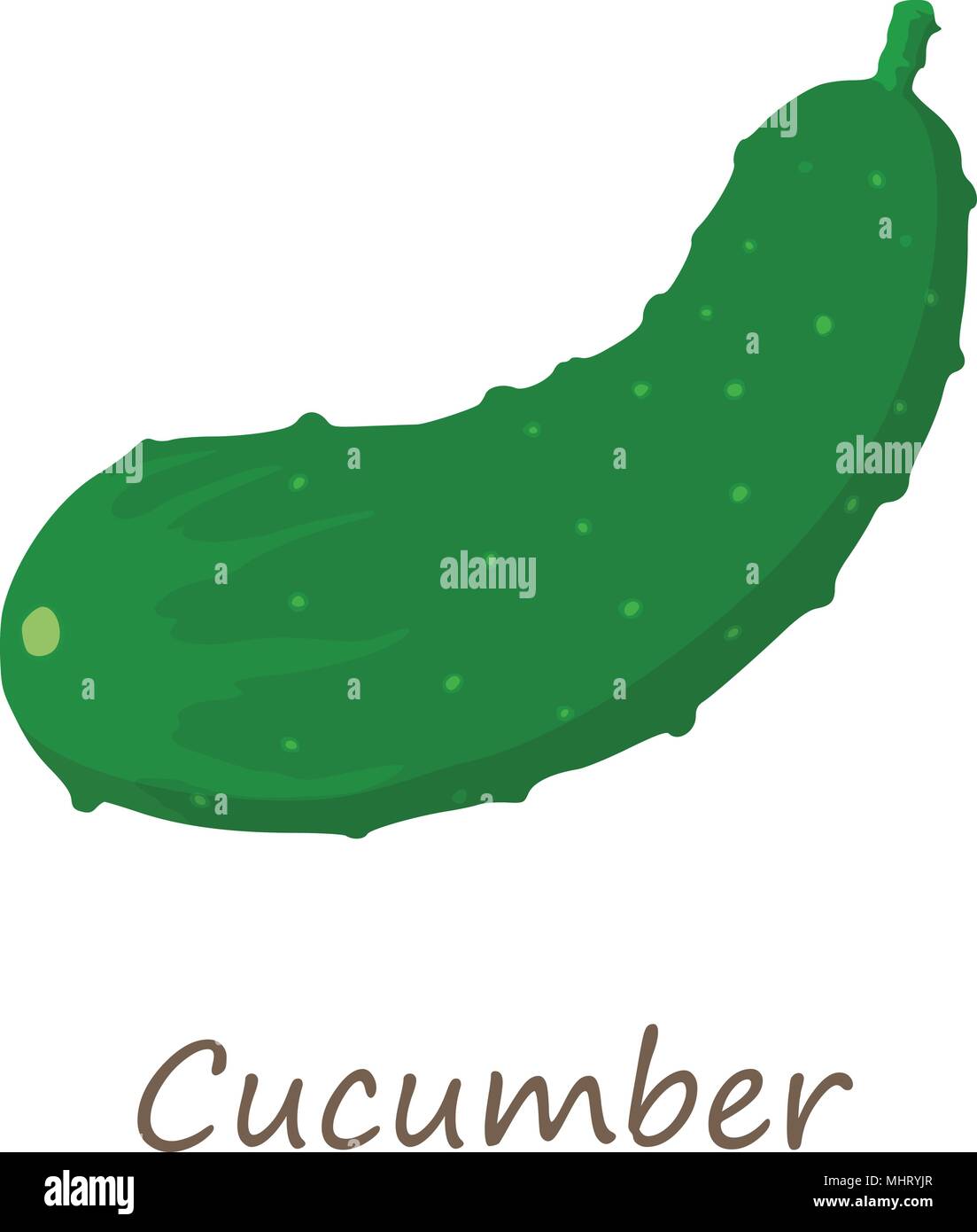 Green cucumber icon, isometric style Stock Vector Image & Art - Alamy