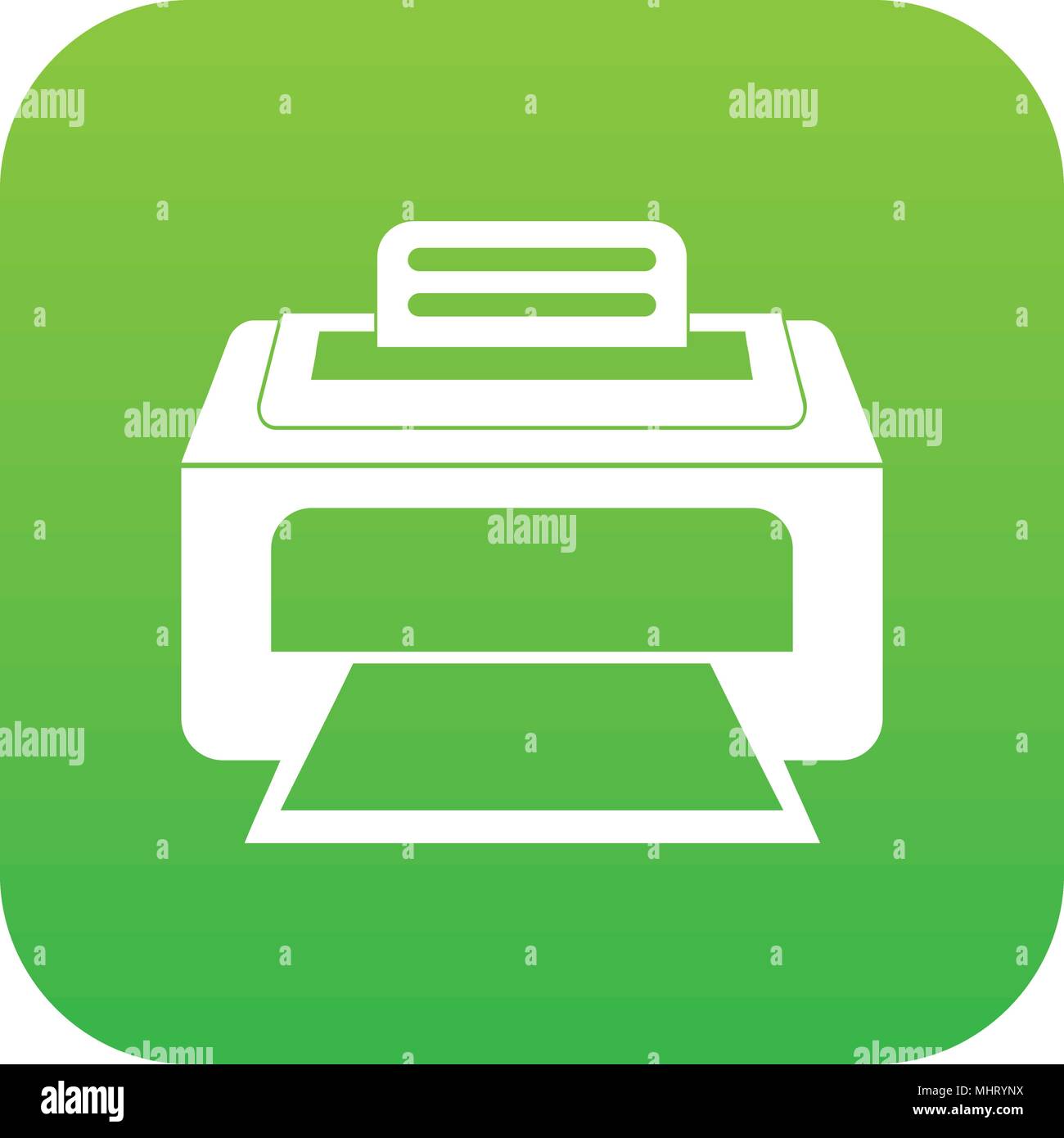 Modern laser printer icon digital green Stock Vector Image & Art - Alamy
