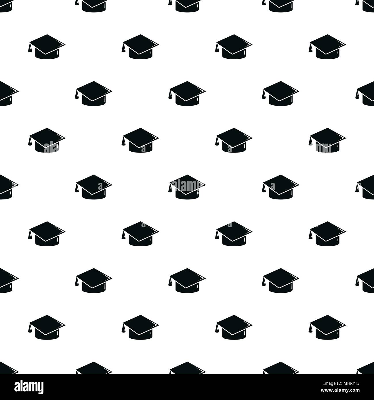 Graduation cap pattern vector seamless Stock Vector Image & Art - Alamy