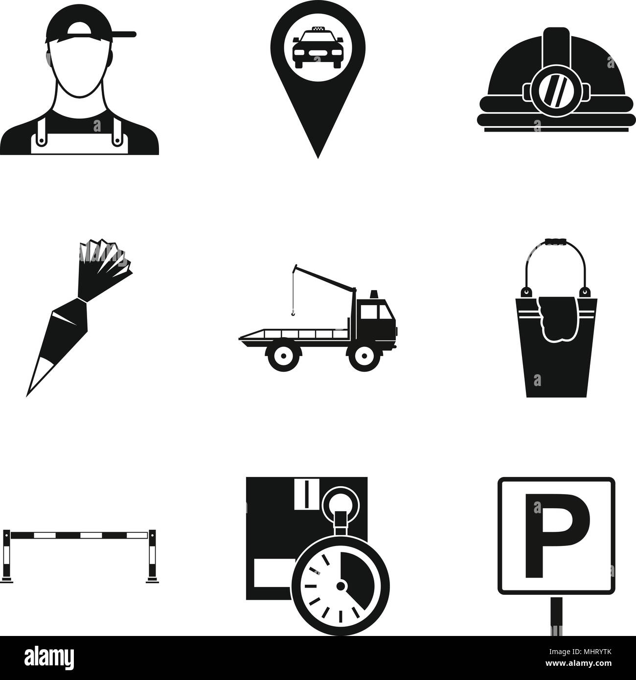 Complexity icons set, simple style Stock Vector Image & Art - Alamy