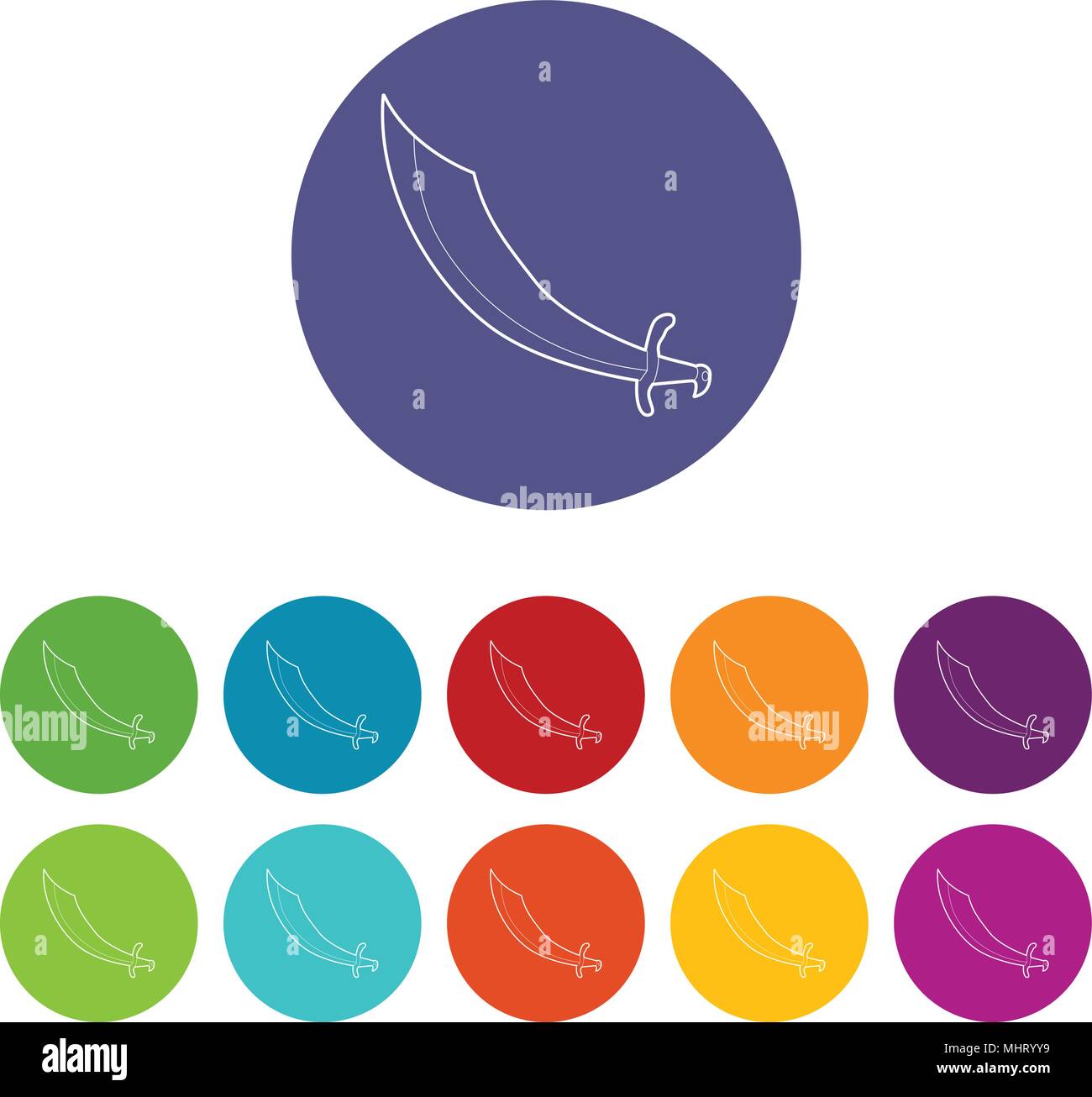 Dagger icon, outline style Stock Vector Image & Art - Alamy