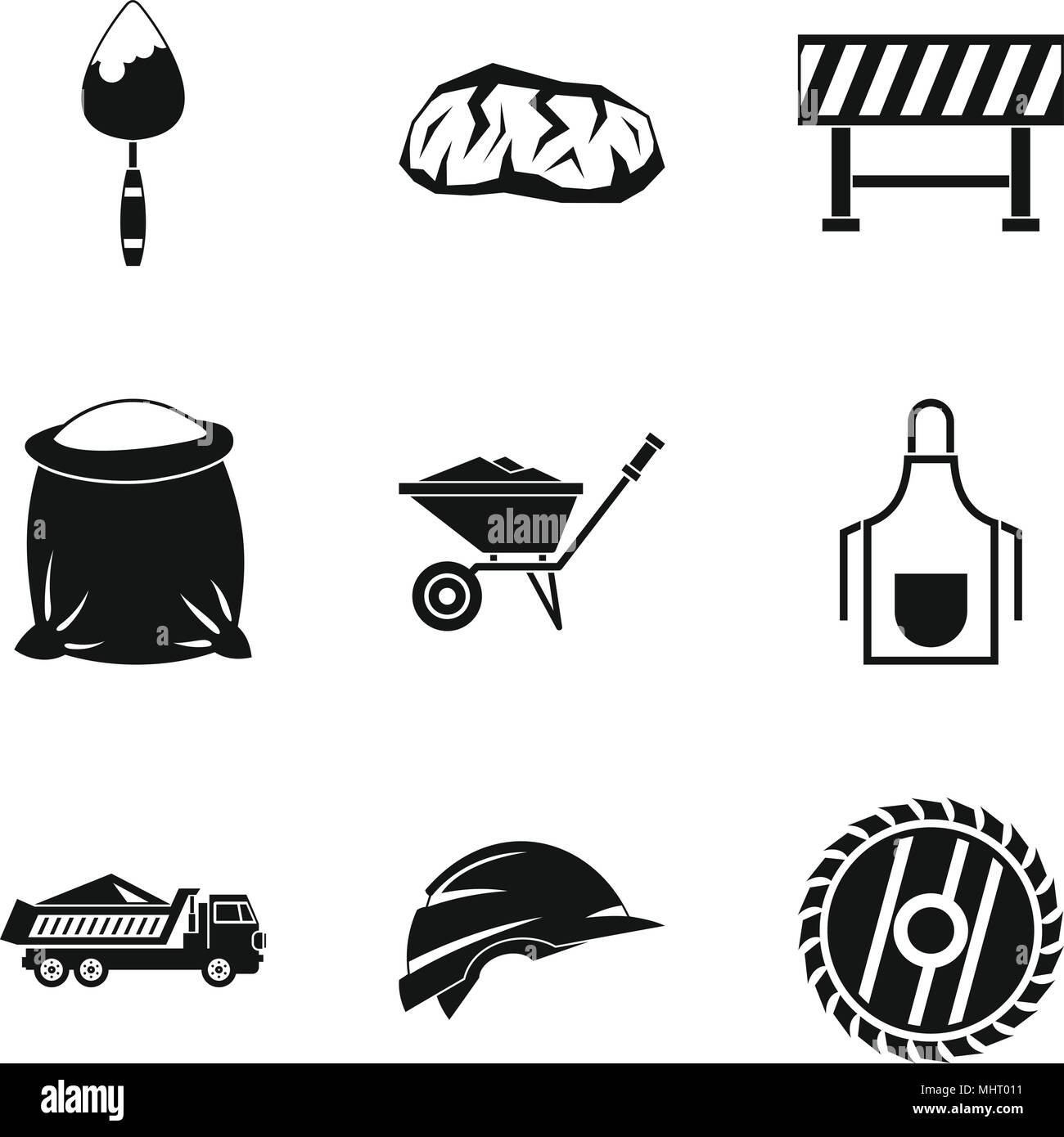 Occupation icons set, simple style Stock Vector Image & Art - Alamy
