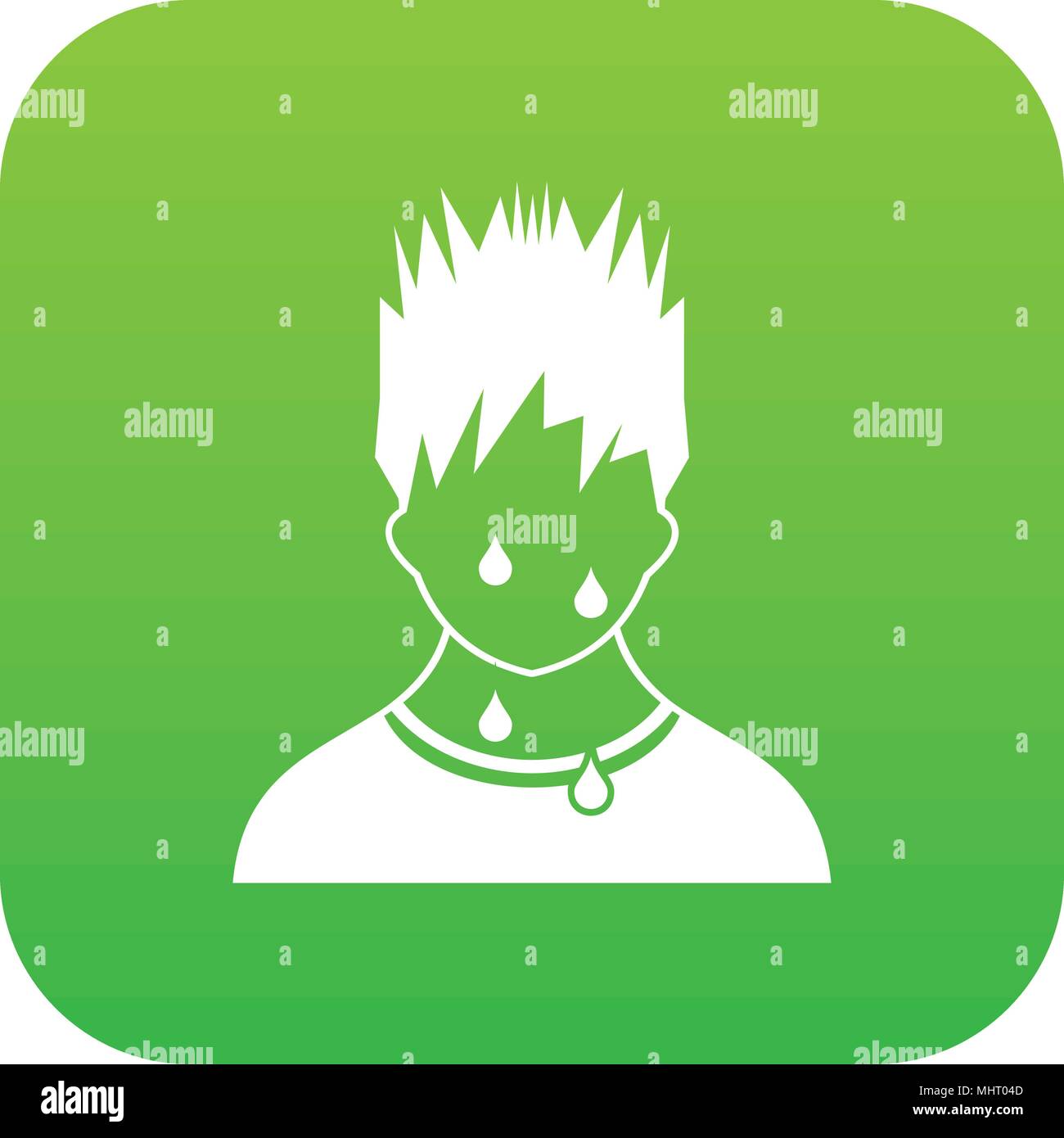 Sweaty man icon digital green Stock Vector Image & Art - Alamy