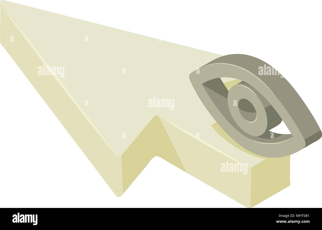 Eye cursor icon, isometric style Stock Vector Image & Art - Alamy