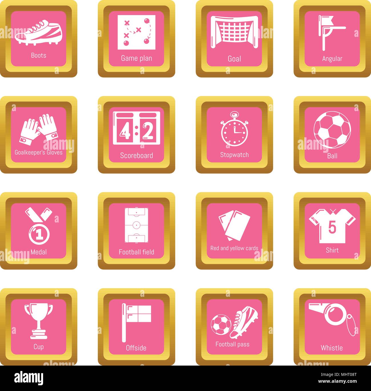 Soccer pink Stock Vector Images - Alamy