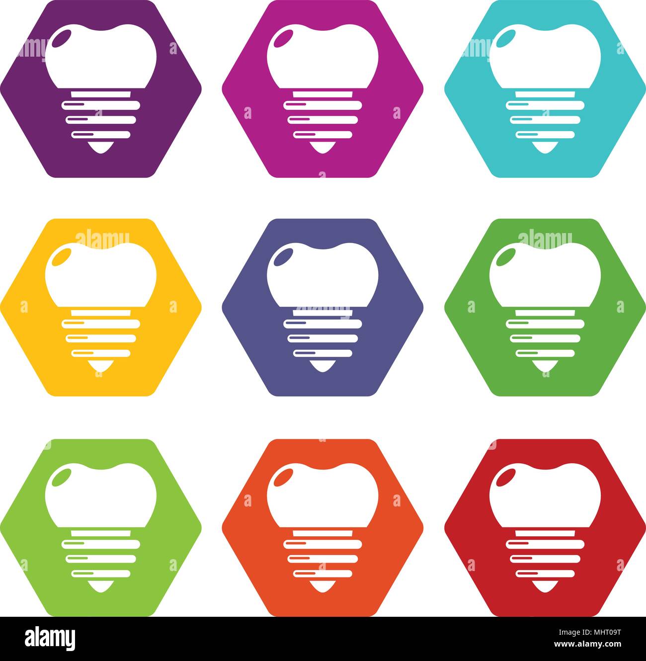 Titanium dental crown model Stock Vector Images - Alamy