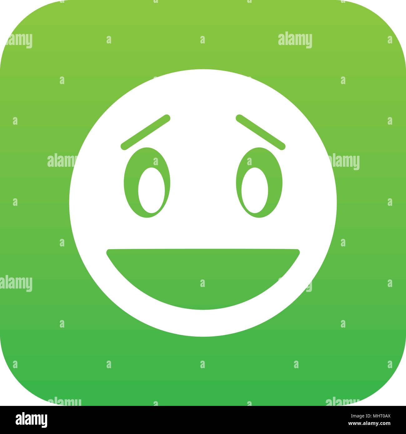 Confused emoticon digital green Stock Vector Image & Art - Alamy