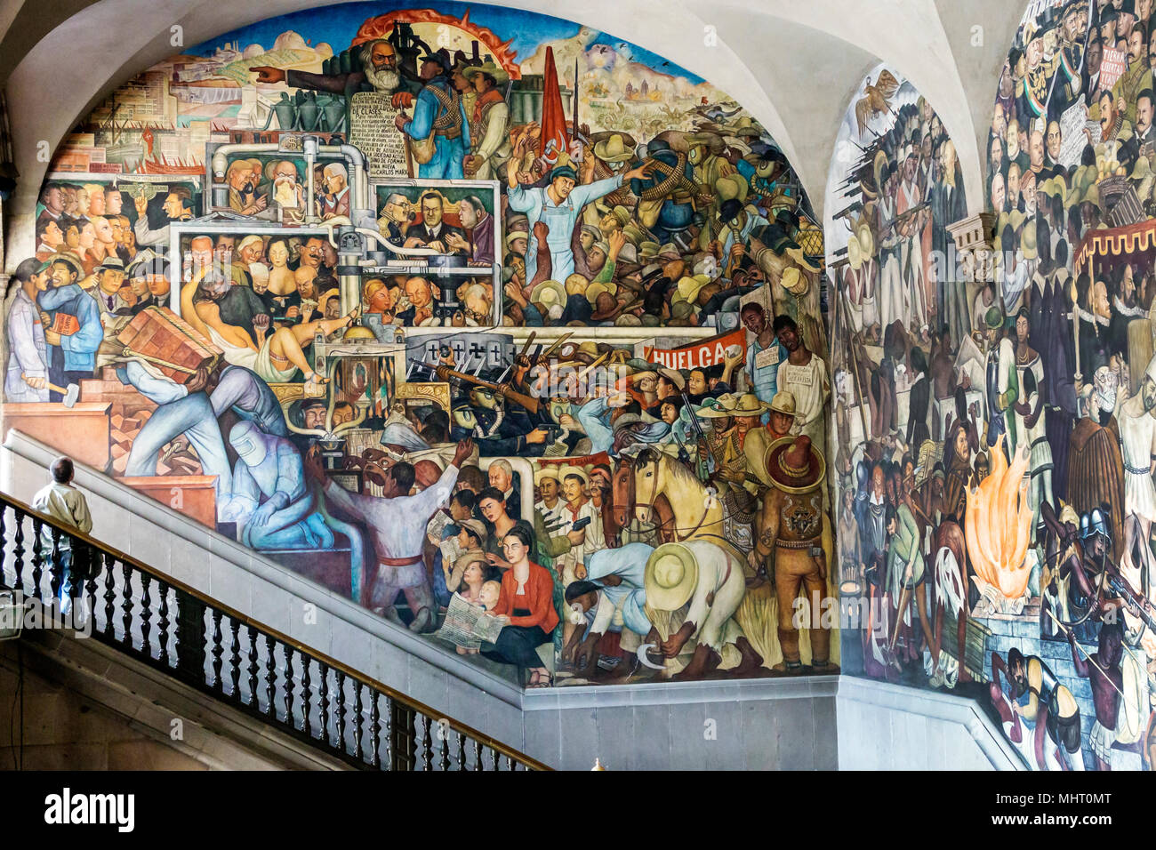 Diego rivera history of mexico men male looking art hi-res stock ...