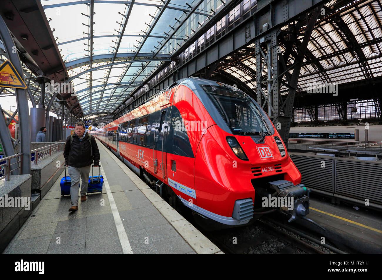 Cologne Central Railway Station In Cologne North Rhine Westphalia