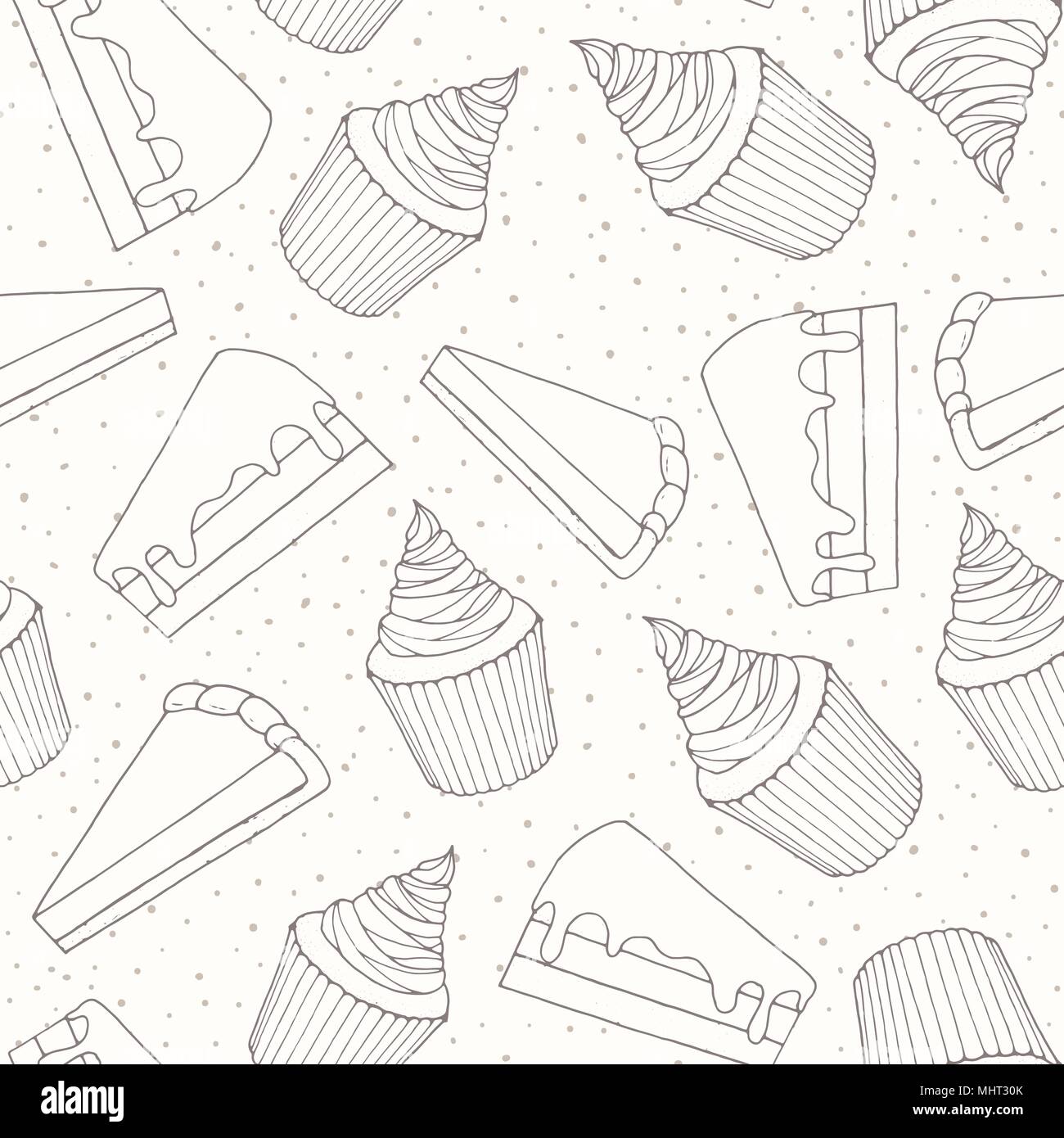 Hand drawing cake bakery shop hi-res stock photography and images - Alamy