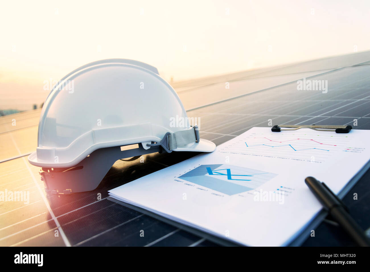 working solar station photovoltaic panels,Science solar energy,engineer ...