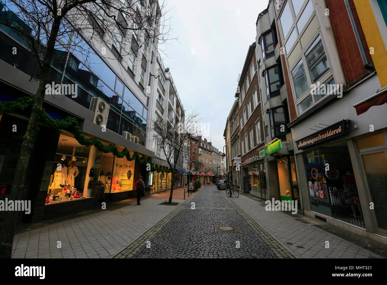 Street of Aachen, North Rhine Westphalia, Germany Stock Photo - Alamy
