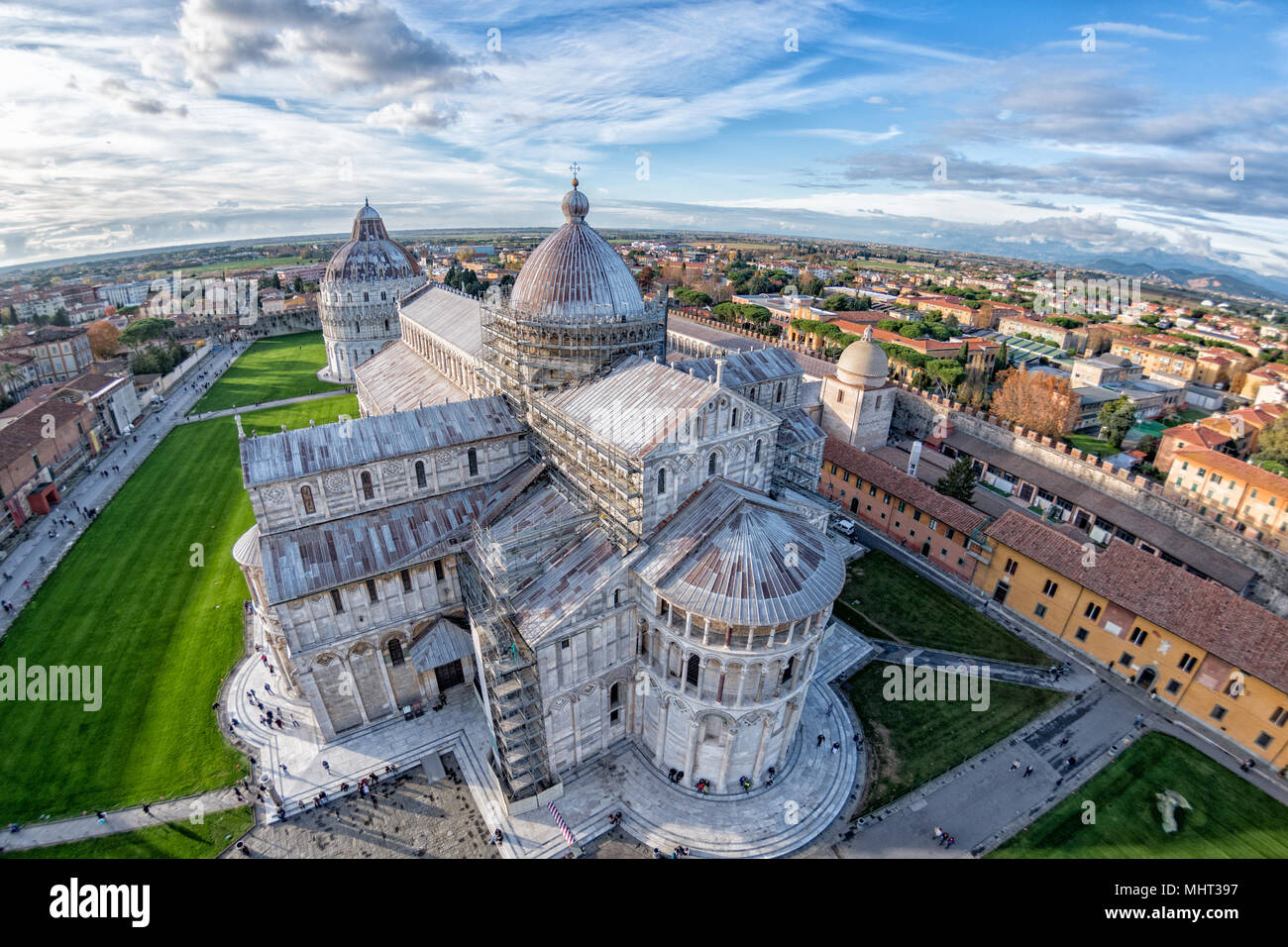 The leaning tower of pisa aerial hi-res stock photography and images ...