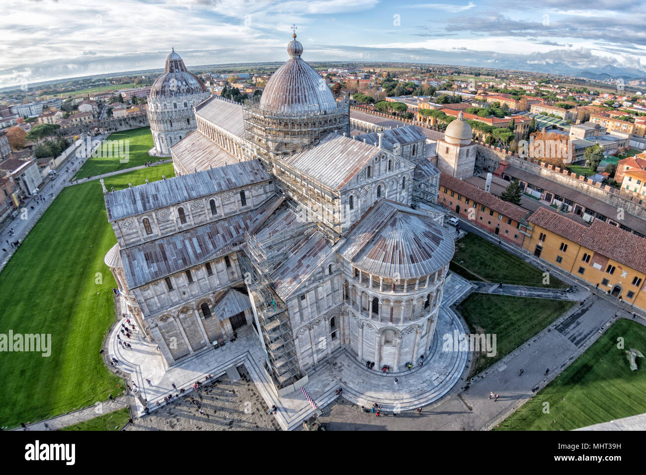 The leaning tower of pisa aerial hi-res stock photography and images ...