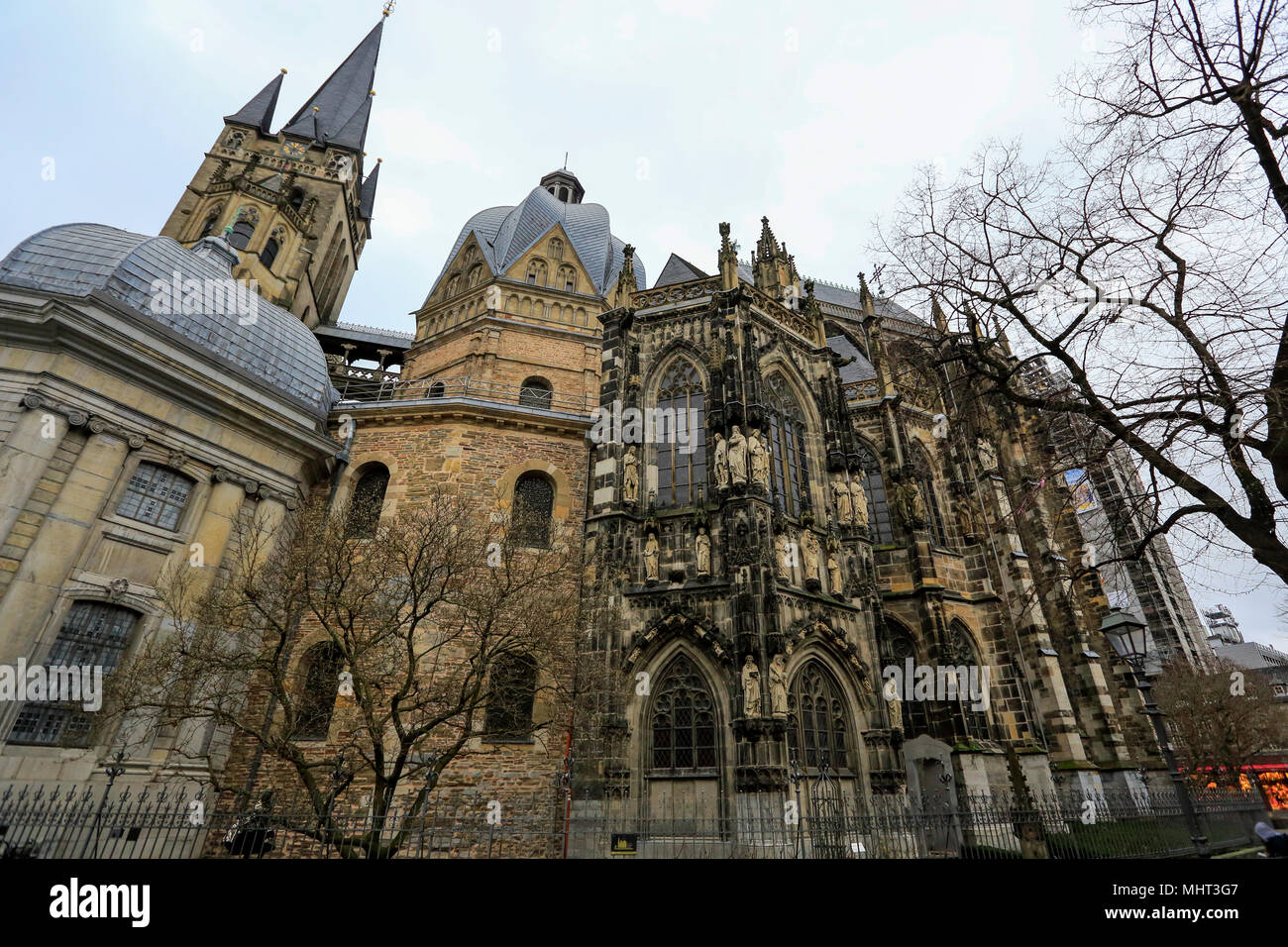 Aachen Cathedral, a UNESCO World Heritage site in Aachen, North Rhine ...
