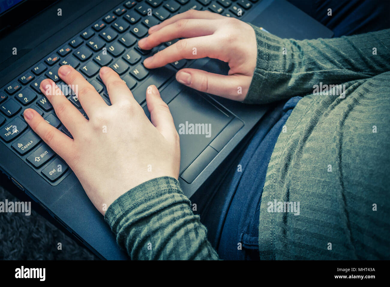 Keyboard for girls hi-res stock photography and images - Alamy