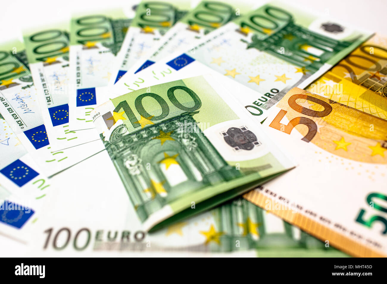 uro Money. euro cash background. Euro Money Banknotes Stock Photo - Alamy