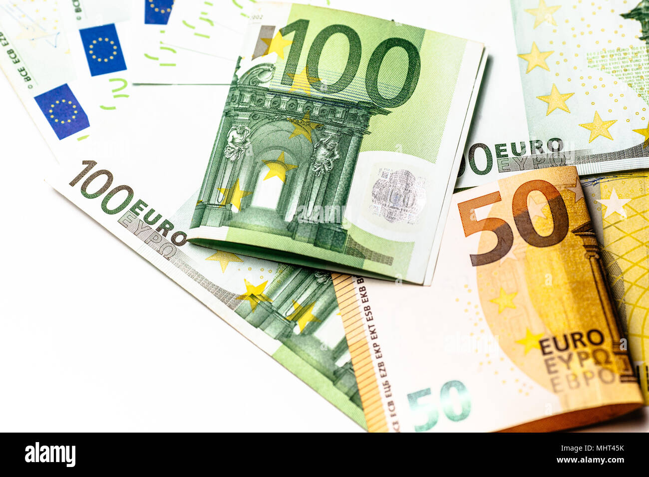 uro Money. euro cash background. Euro Money Banknotes Stock Photo - Alamy