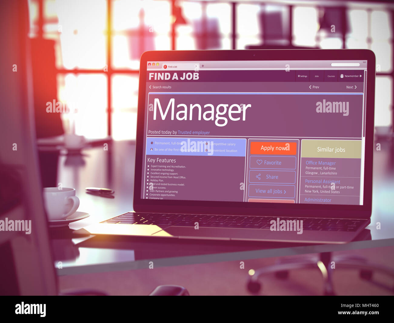Manager Wanted. 3D Stock Photo - Alamy