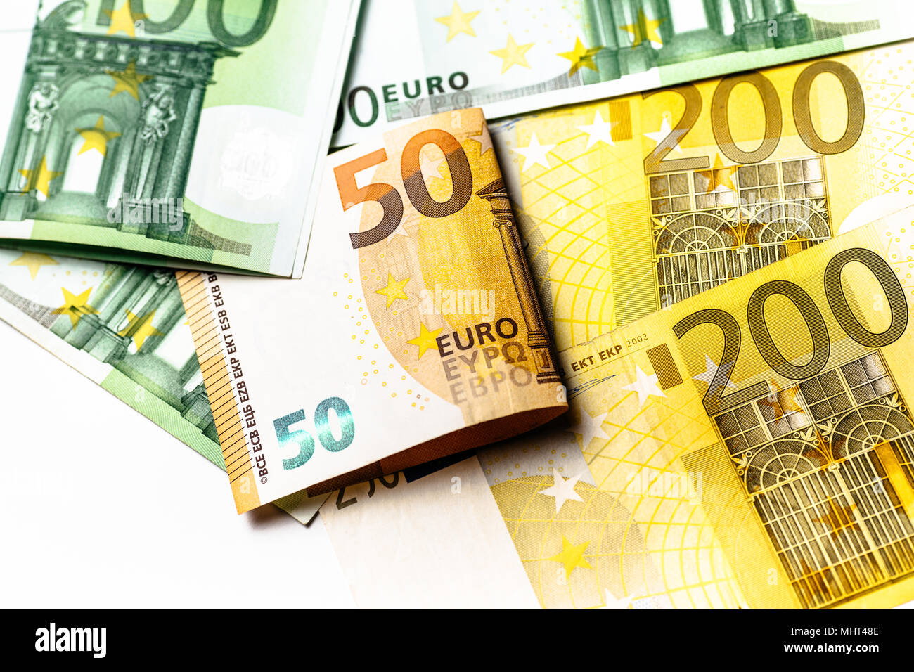 uro Money. euro cash background. Euro Money Banknotes Stock Photo - Alamy