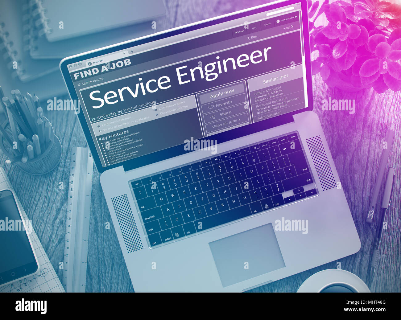 We are Hiring Service Engineer. 3D Stock Photo - Alamy