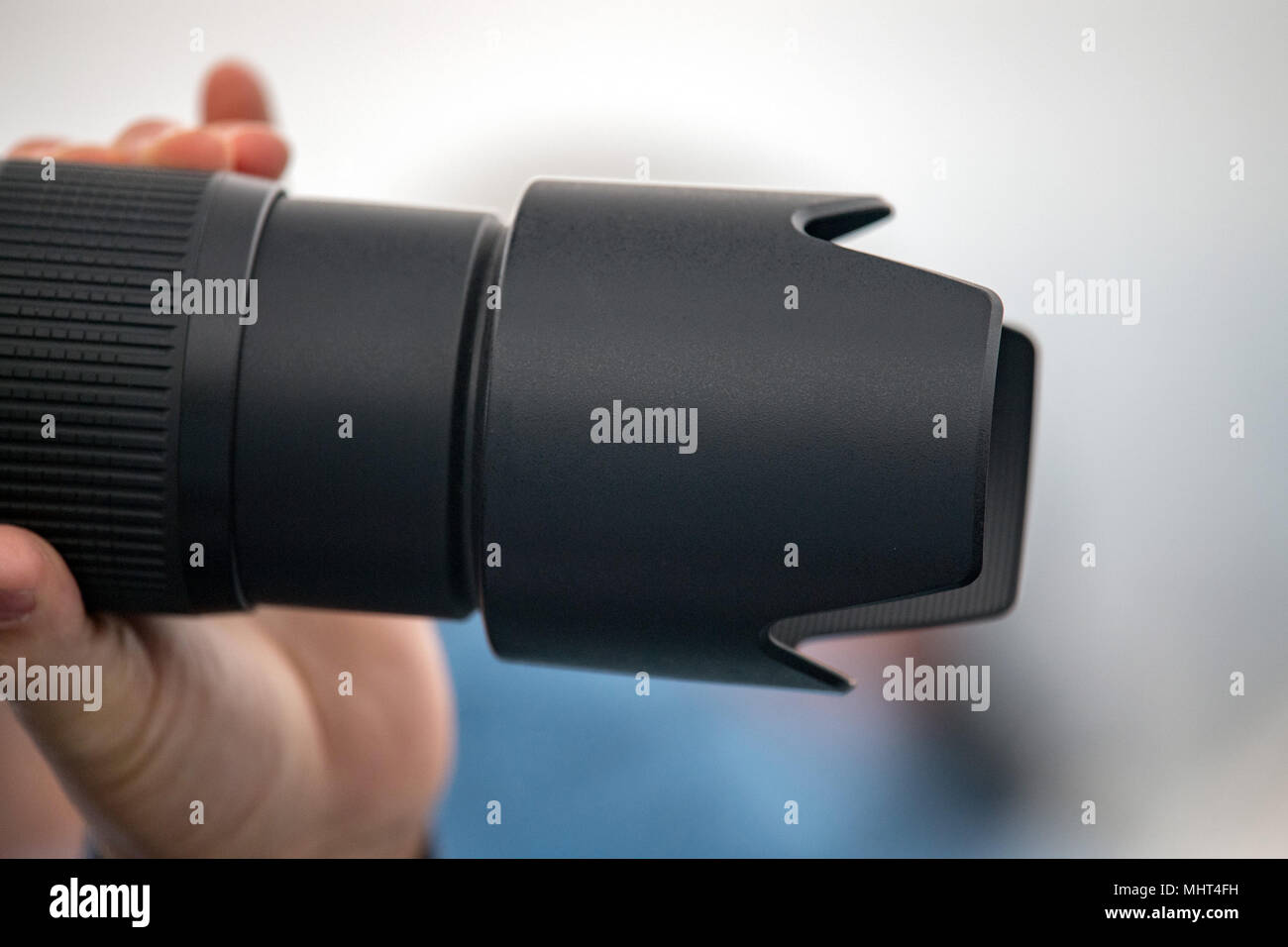 camera lens zoom macro hood close up Stock Photo - Alamy