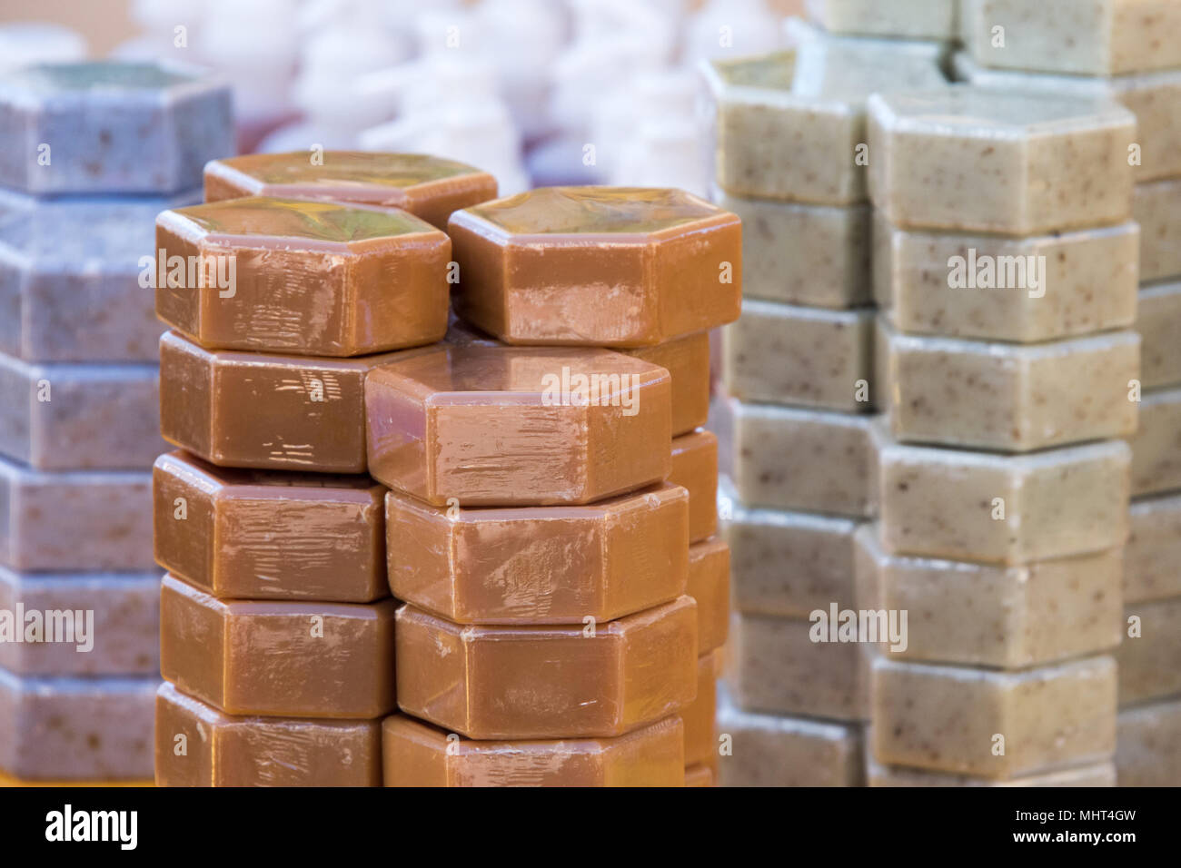 natural hand made soap detail Stock Photo - Alamy