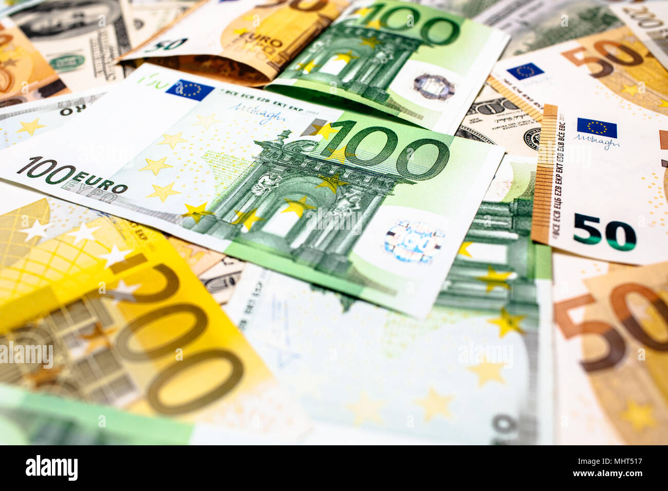 Euro vs dollar as background Stock Photo - Alamy