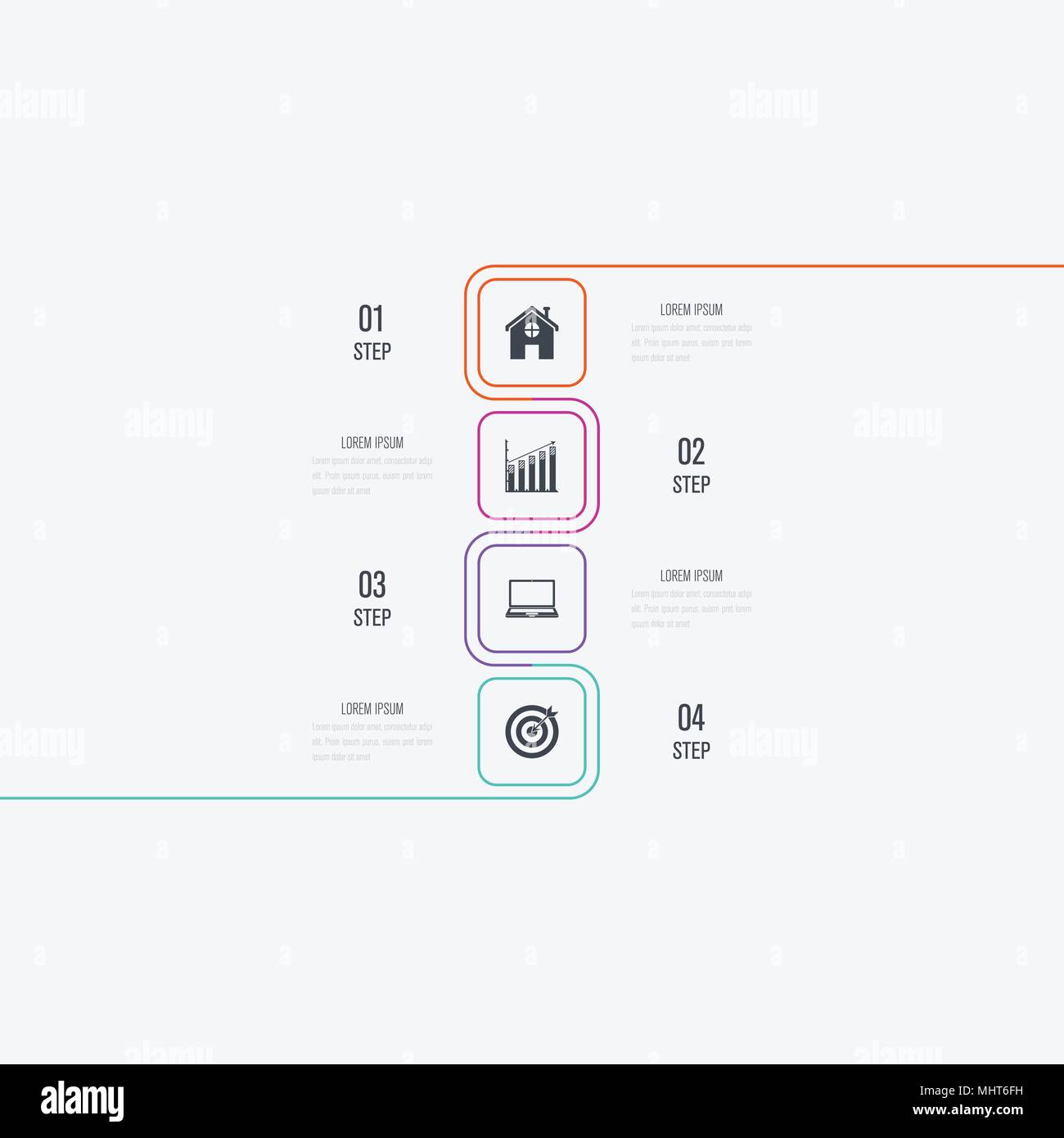 Vector illustration infographics 4 options Stock Vector Image & Art - Alamy