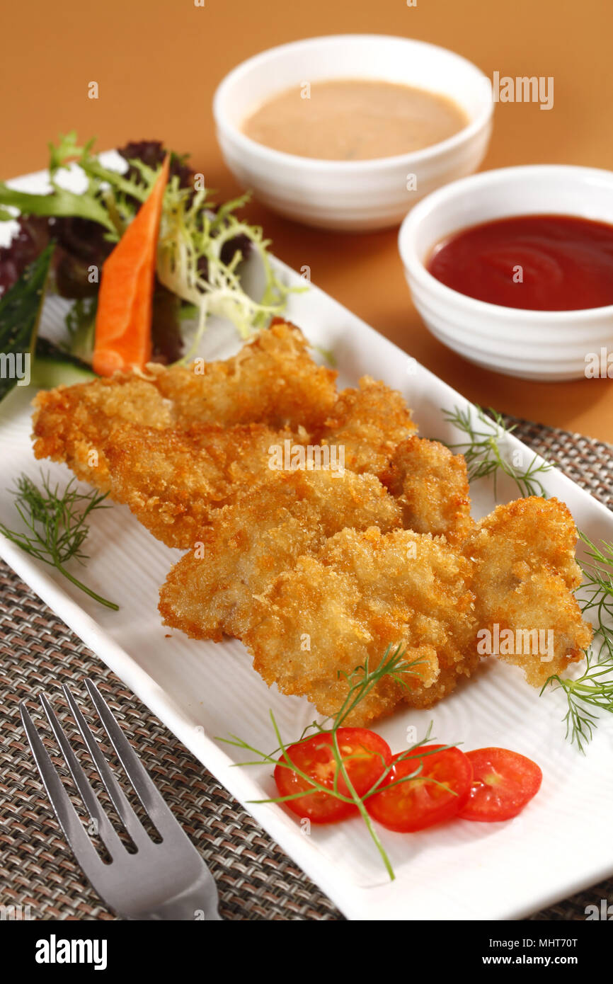 fried fish fillet Stock Photo - Alamy