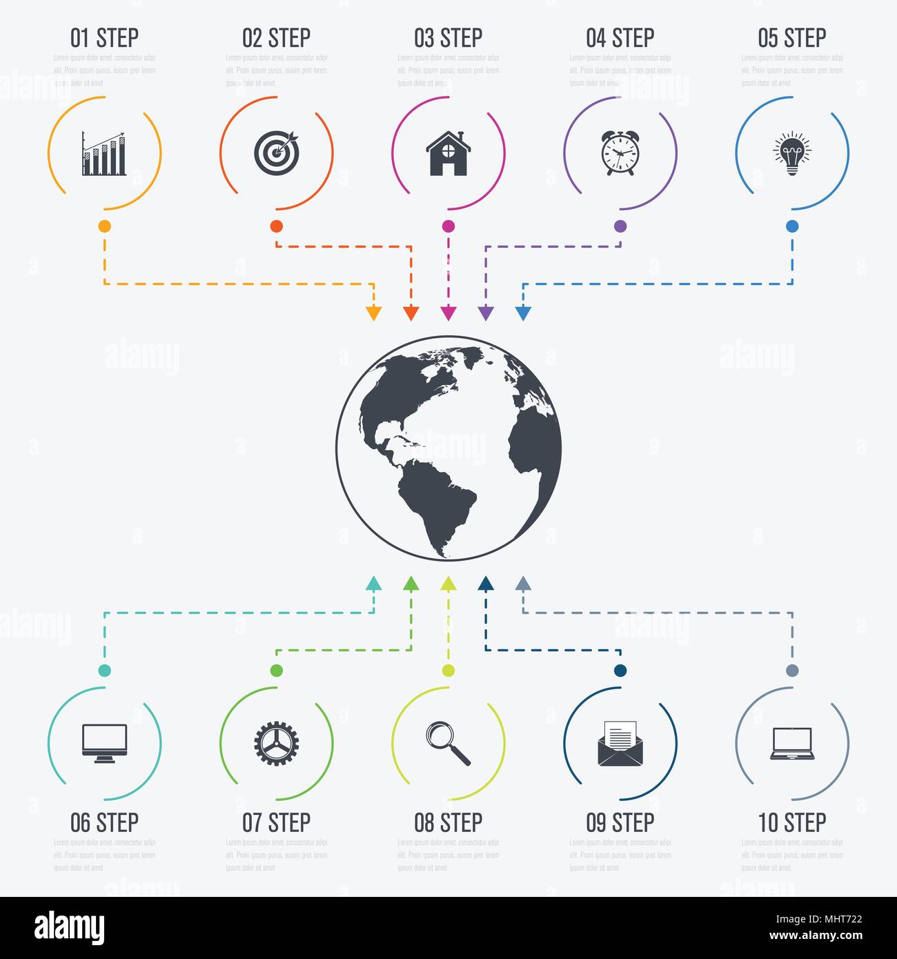 Vector illustration infographics 10 options Stock Vector Image & Art ...