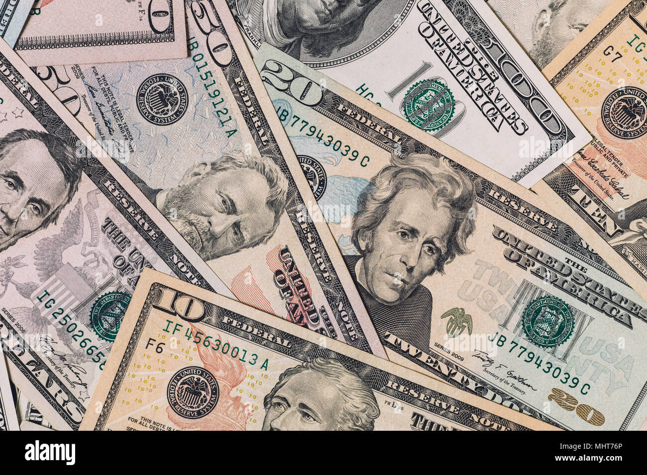 U.S. dollars banknotes of the united States of America Stock Photo - Alamy